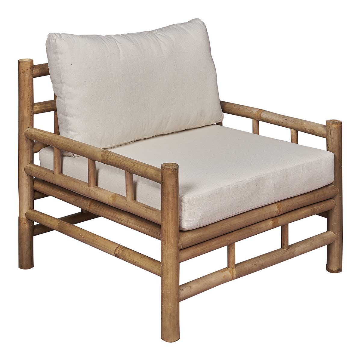 Sillón de bambú natural de 1 plaza Marlene - Compre sillones de 1 plaza ...