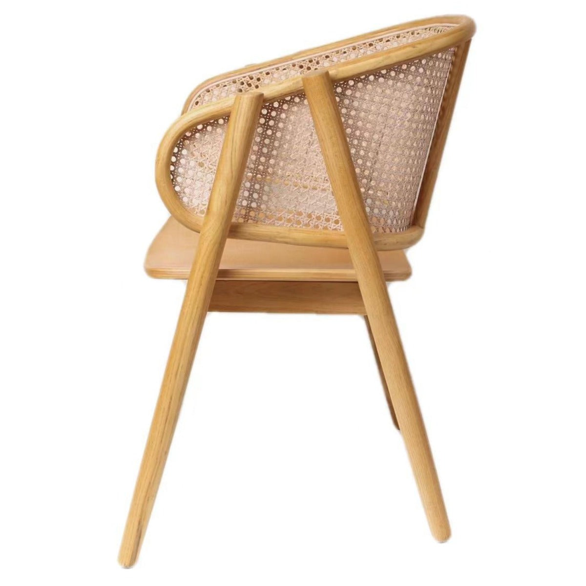 Silla ratán para restaurante madera Fiona natural – decosillas-store